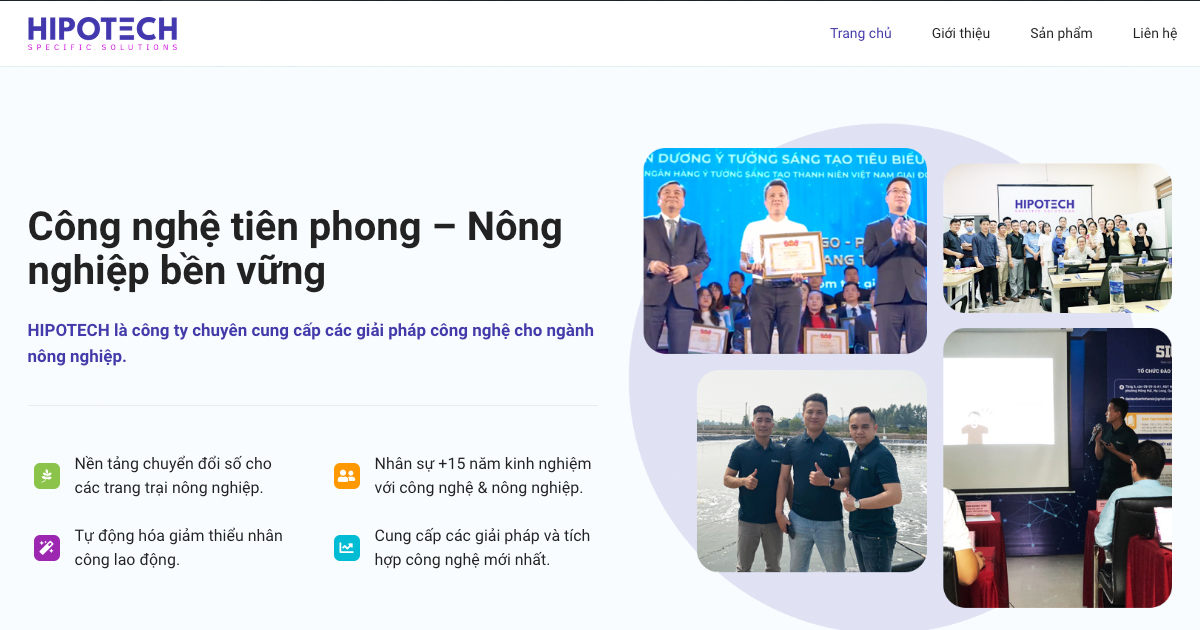 Công nghệ tiên phong, nông nghiệp bền vững - HIPOTECH